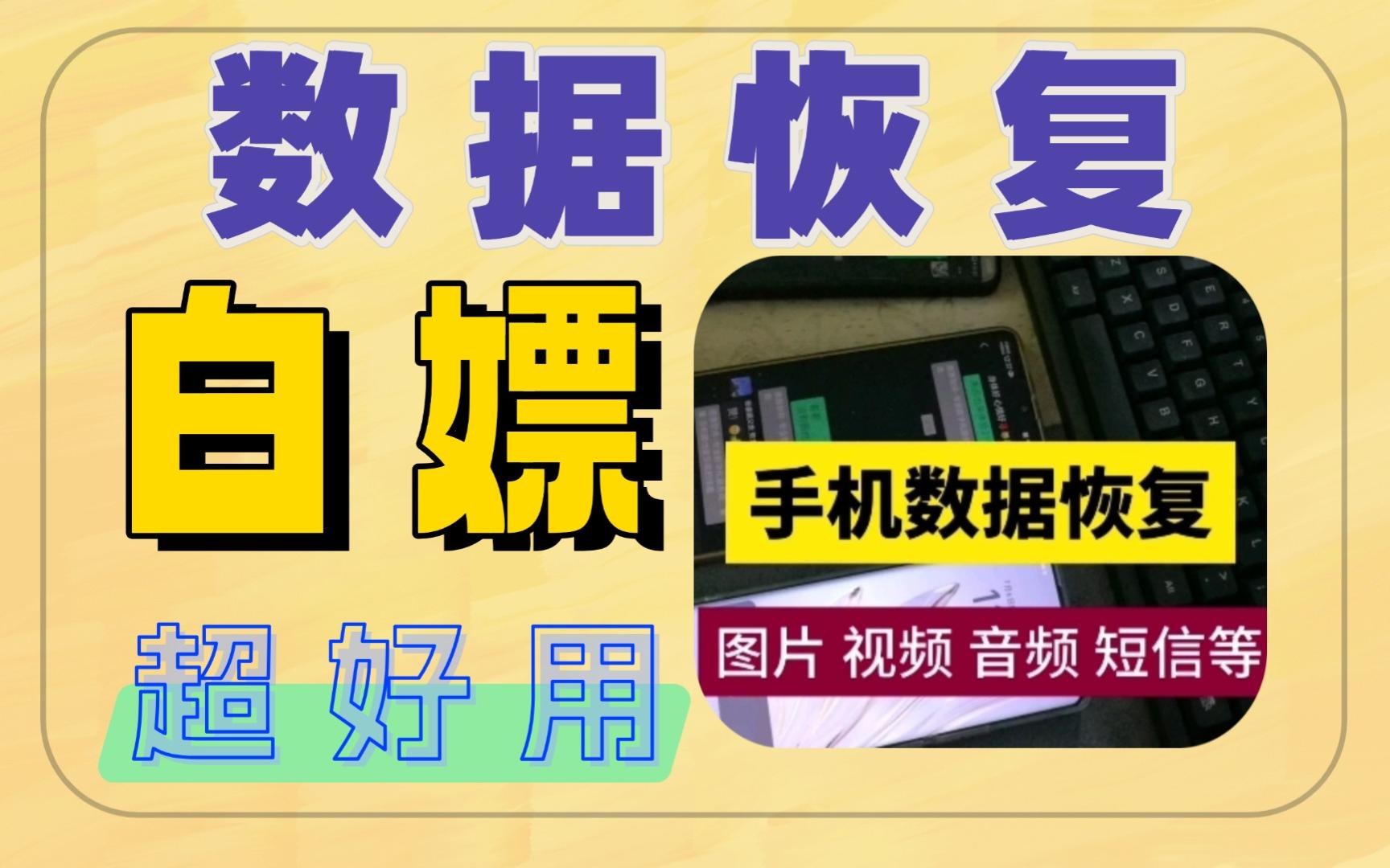 手机数据\文件恢复软件 一个软件拯救你的重要数据 完全免费 免费白嫖