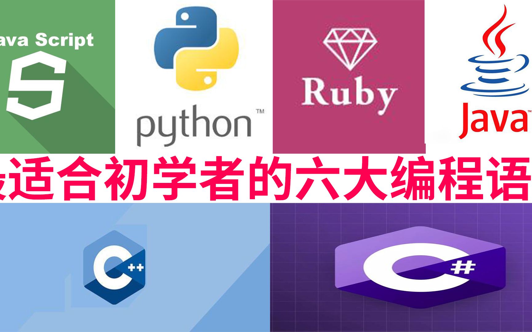我学哪种编程最合适?六大适合初学者学习的编程,优缺点对比!入门不再...