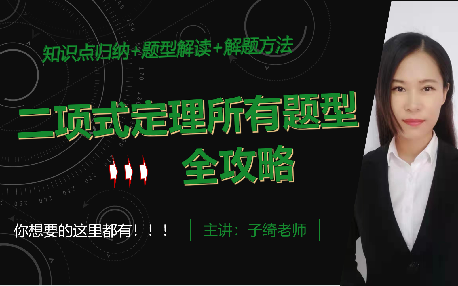 二项式定理所有题型全攻略