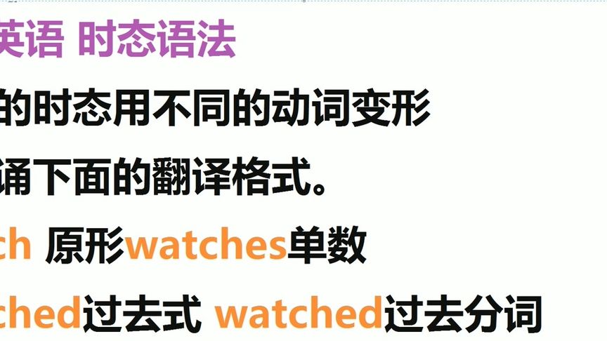 英语语法讲解:4个基本时态举例一般现在时将来时进行时完成时