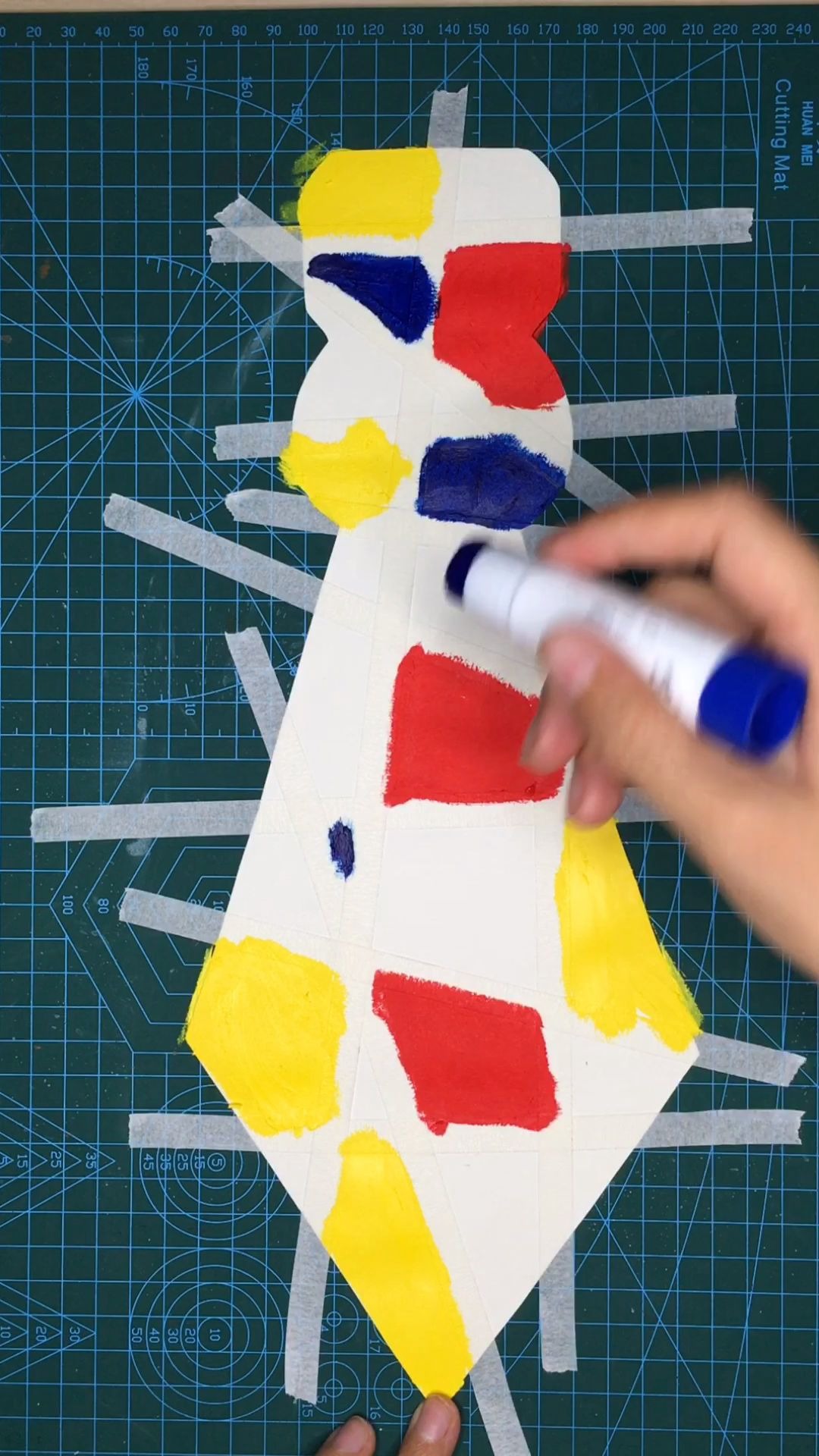 创意儿童画 爸爸的领带