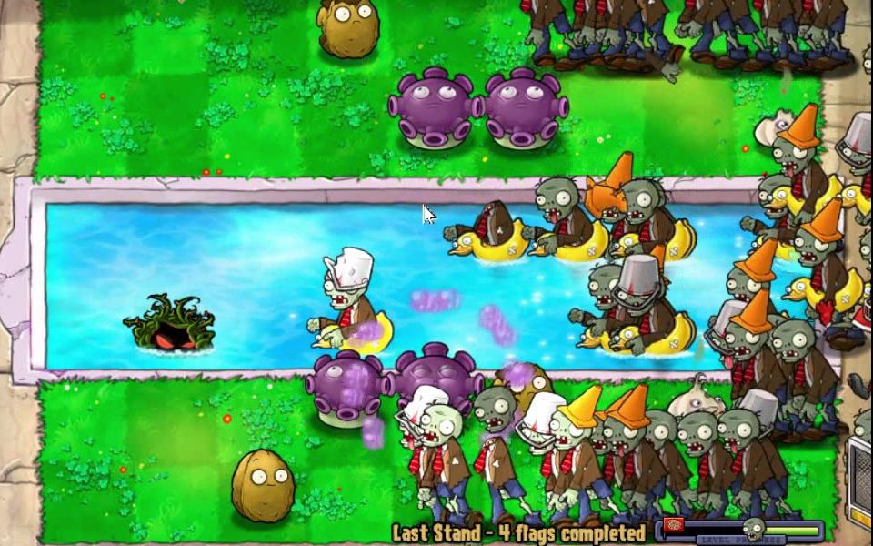 【PVZ】6卡剩余4000阳光过迷你游戏坚不可摧