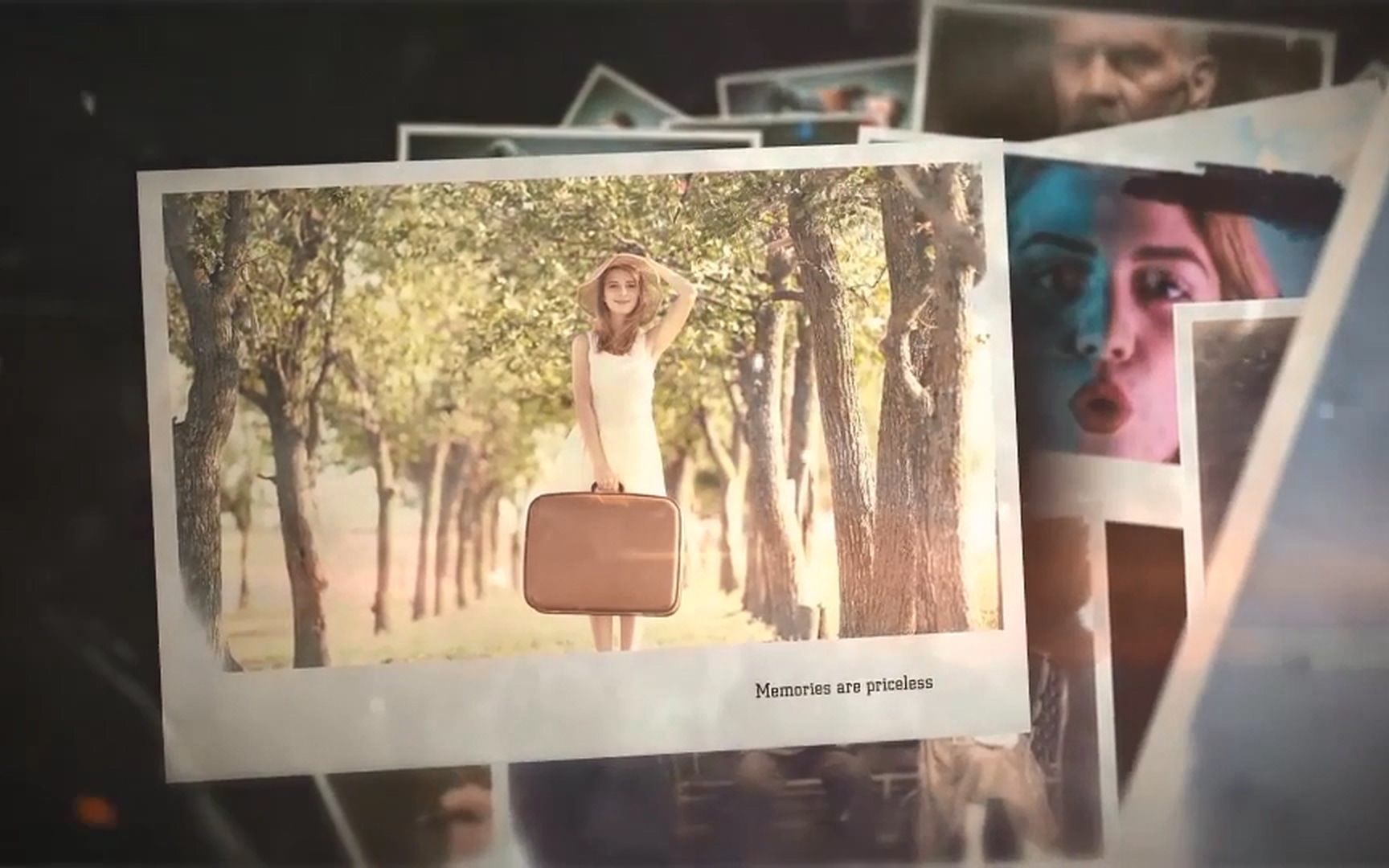 AE模板-带相框的文艺风格图片模板视频