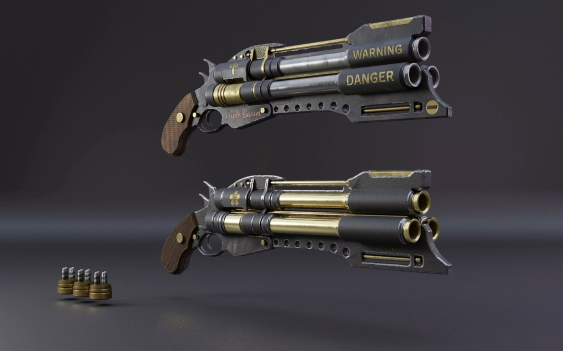 「中英字幕」Udemy - 用Blender和Substance Painter制作游戏枪