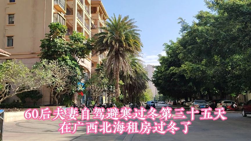 60后夫妻自驾避寒过冬第三十五天,在广西北海租房过冬了