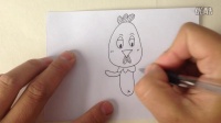 十二生肖简笔画.鸡的画法
