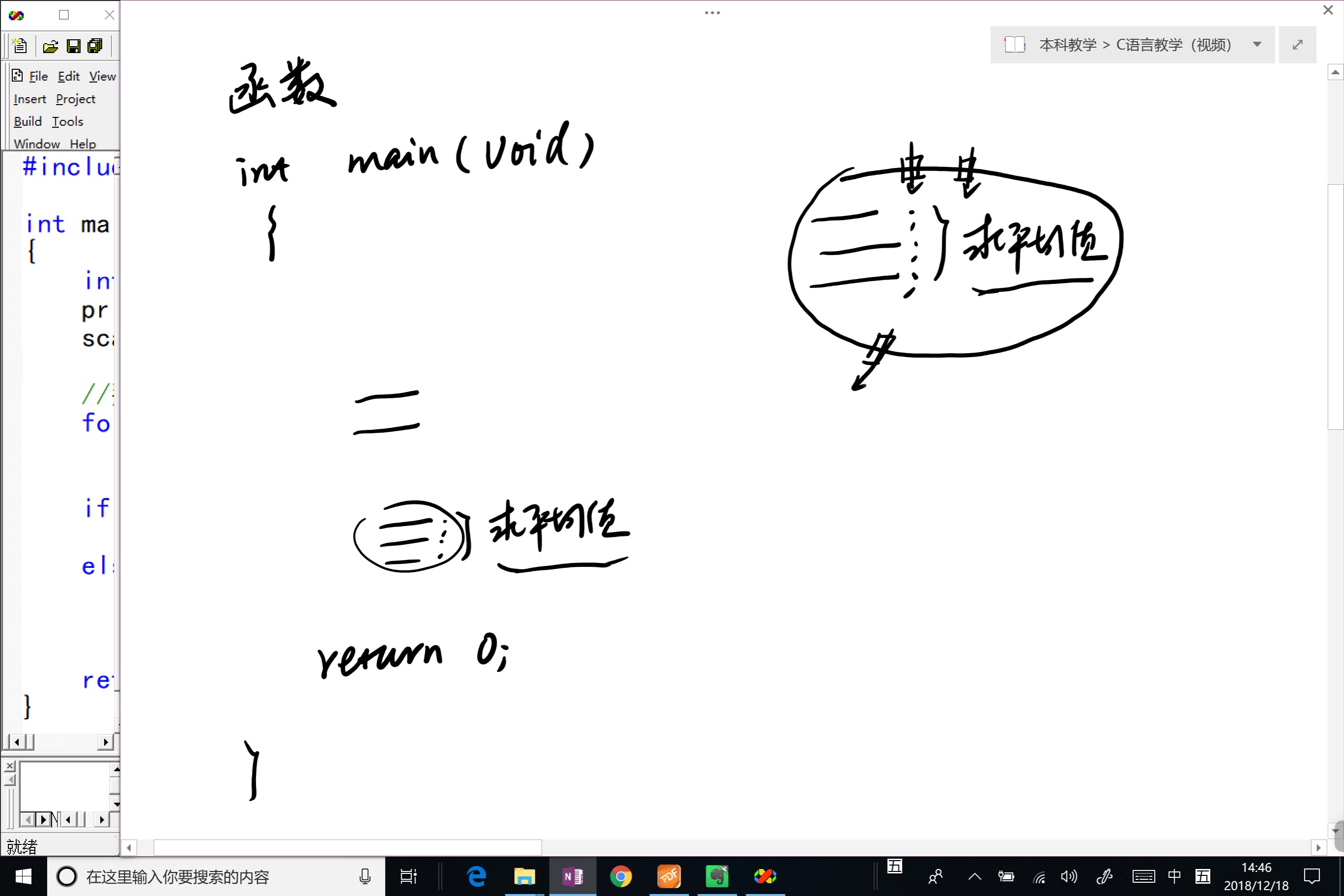 C语言知识点之函数的引入