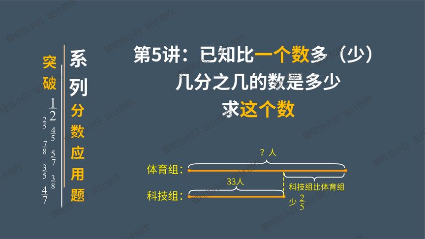 【专题】突破分数应用题-课时5:已知比一个数多或少几分之几的数