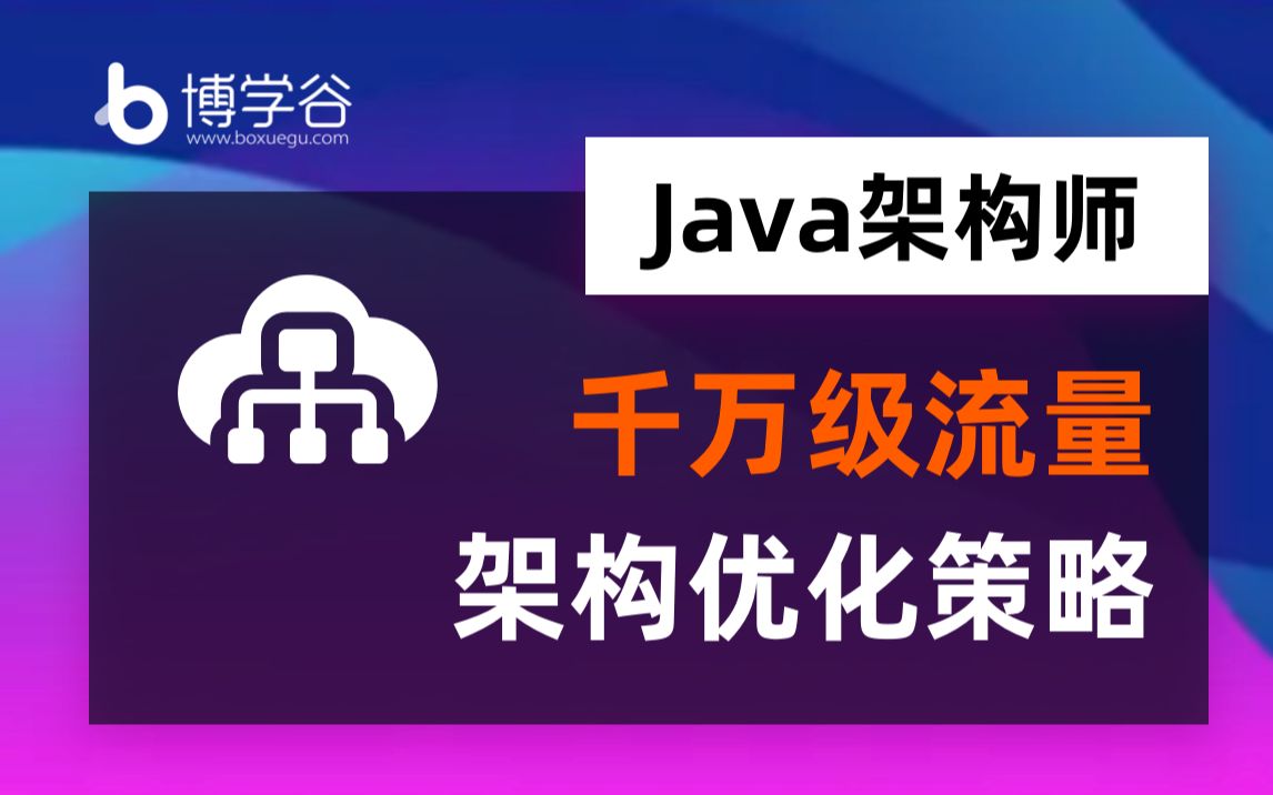 JAVA架构师课程千万级流量架构优化策略Java架构师