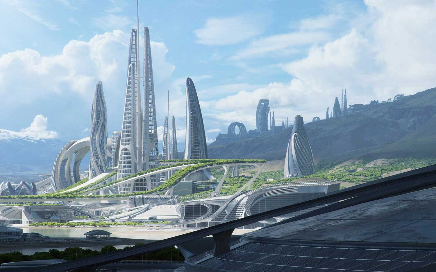 未来科幻楼房建筑城市3D模型 C4D/Blender/MAX/Maya/FBX/OBJ/UE...