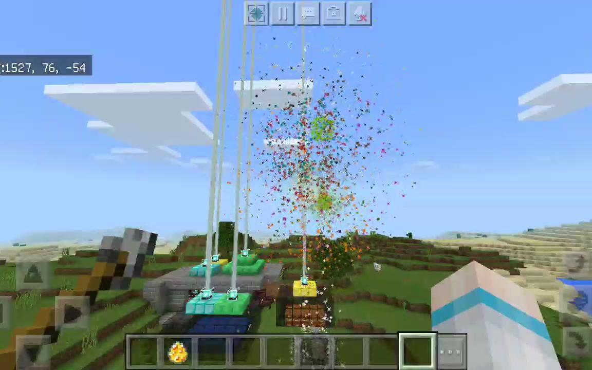 【默小风】《我的世界》春节烟火表演以及如何制作烟火的自动连发机...