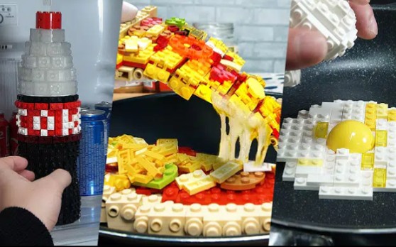 定格动画,制作各种美食