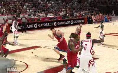 NBA 2K11 火箭VS76人,麦迪和乔约翰逊的扣篮集锦_单机游戏热门视频