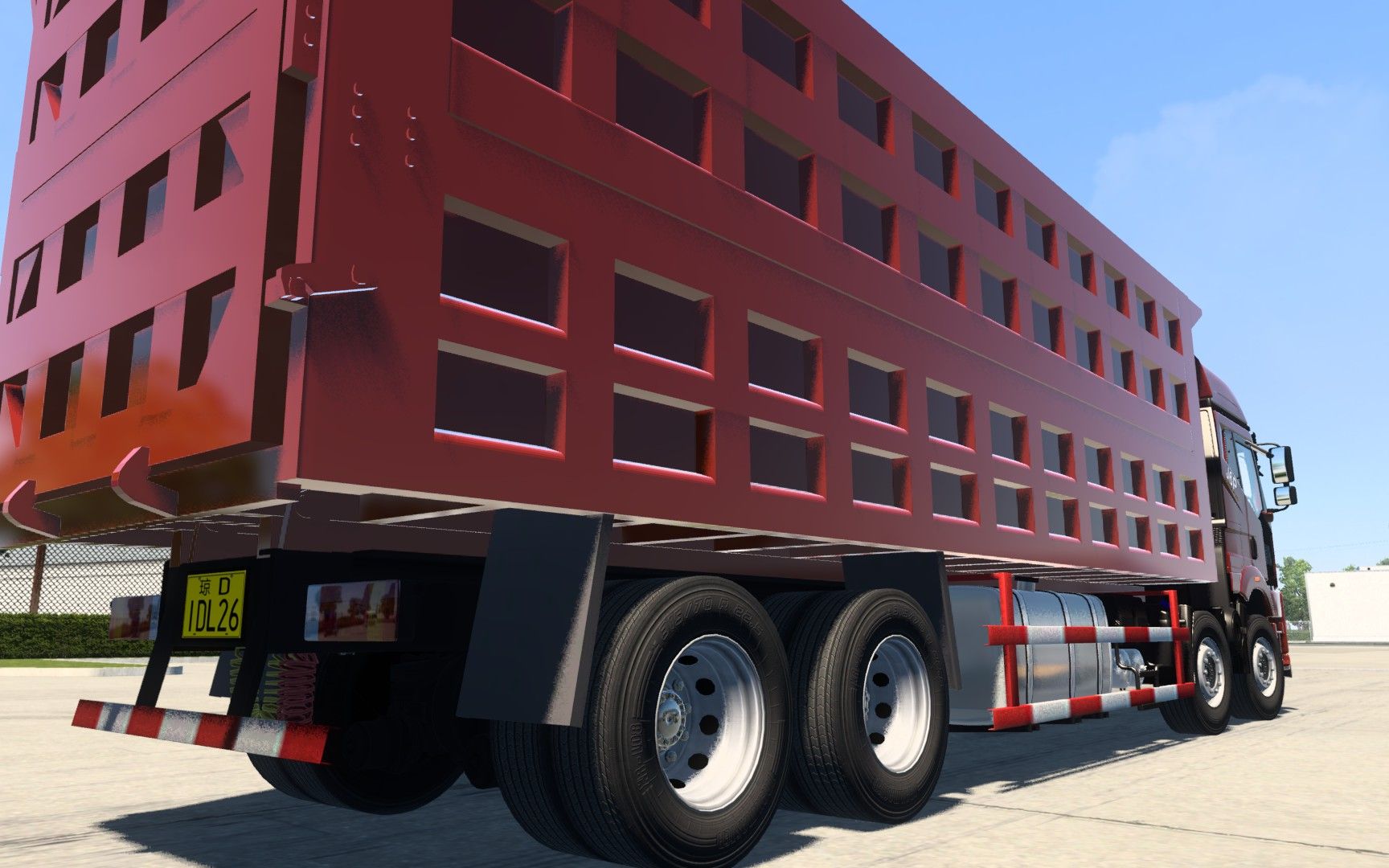 欧卡2mod:解放J6P领航版(带可接货柜的自卸底盘) kumiko升级1.40~1.41