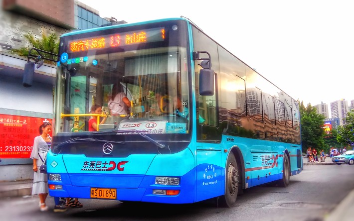 【POV】-035 东莞巴士旅游专线L3路全程前方展望 (市汽车总站-常平...