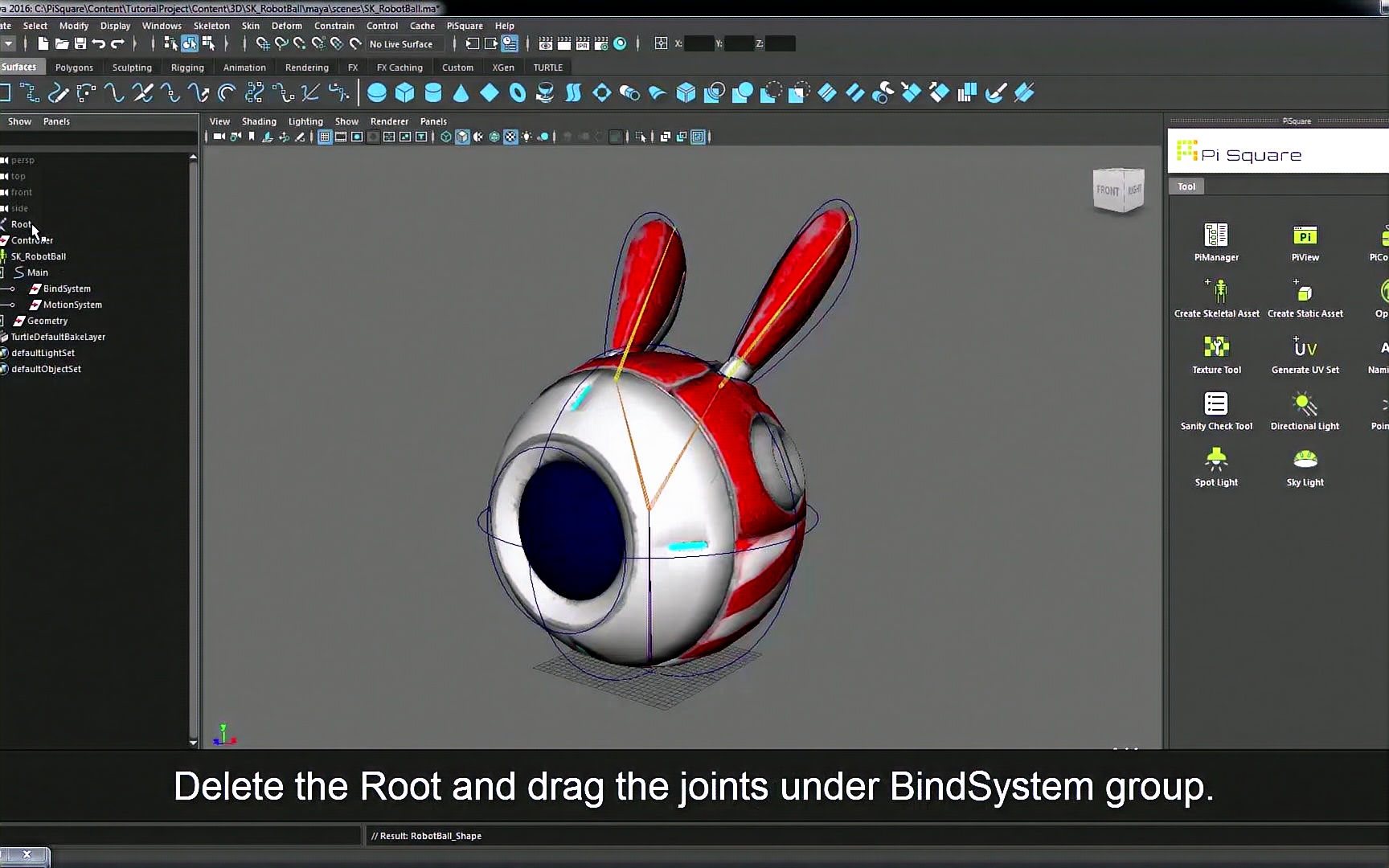 PiStage Tutorial 05: Check out and Edit a Skeletal Asset
