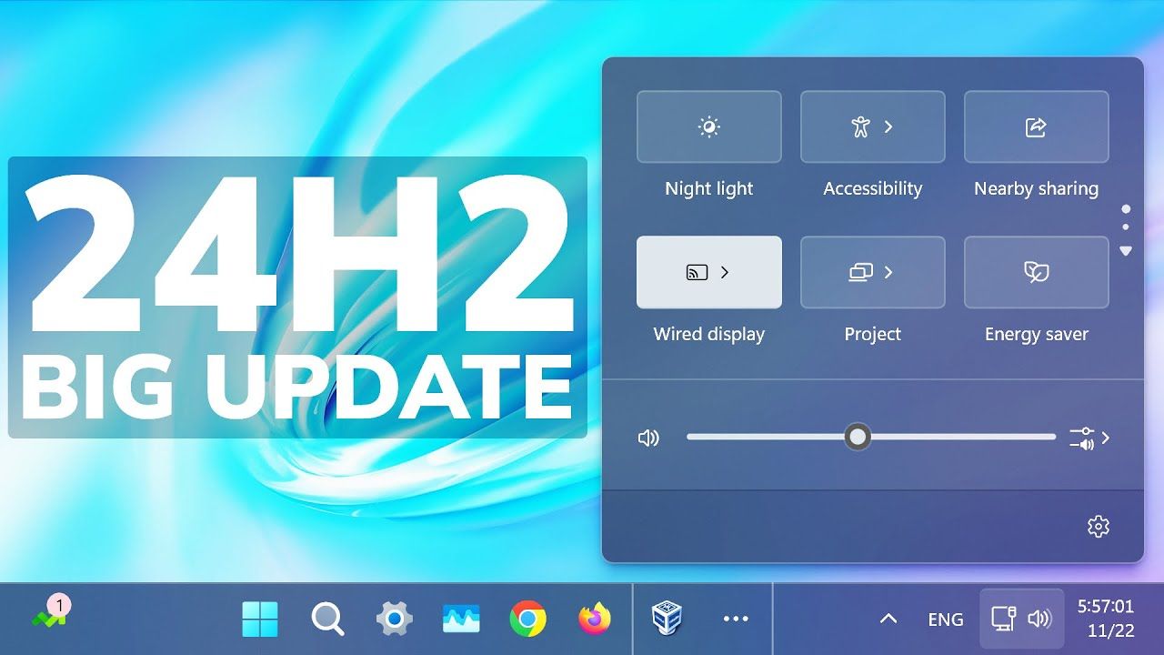 新的Windows 11 24H2 可选更新 – 新系统托盘、主要版本中的文件...