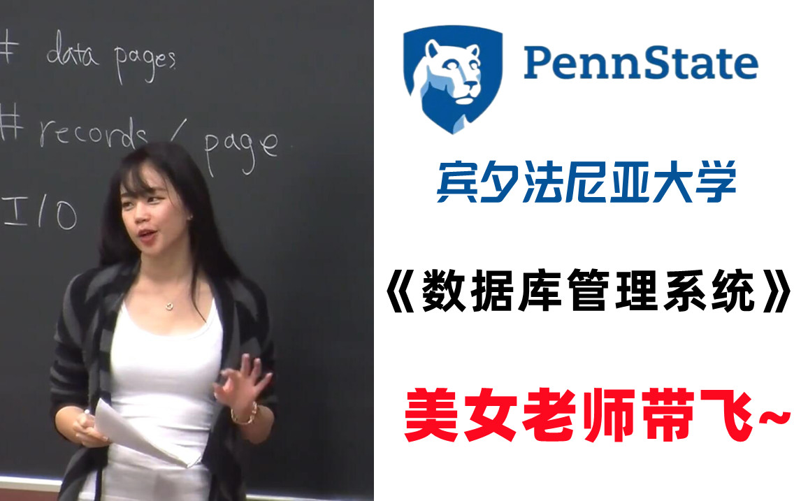 【宾夕法尼亚大学】美女教授-花20小时讲完的《数据库管理系统》,极...