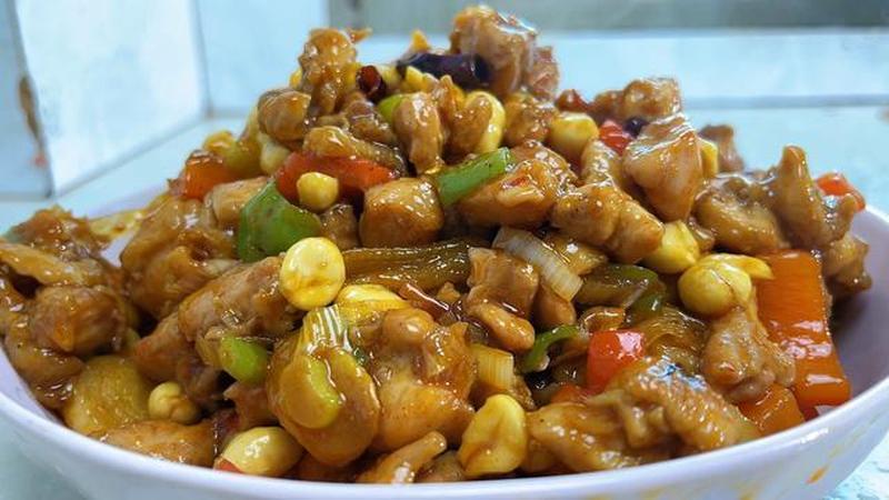 宫保鸡丁家常做法,酸甜微辣,太下饭了!