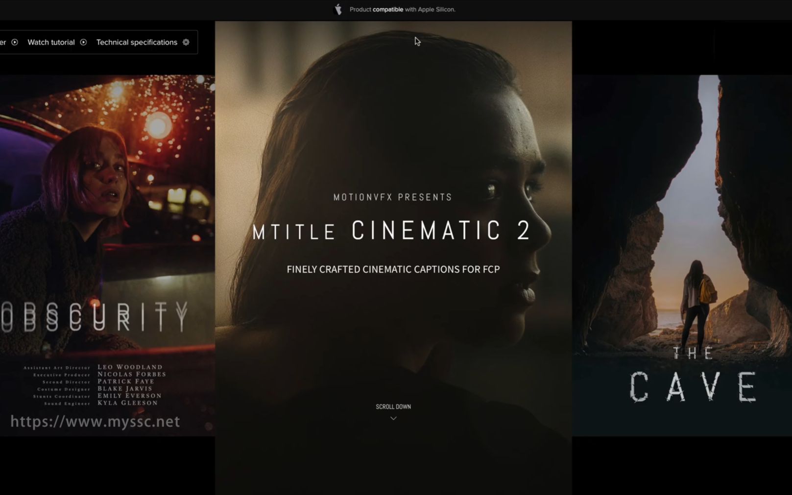 FCPX插件 – 50个好莱坞风格电影标题字幕文本动画 支持Mac intel和...