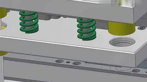 连续模3D动画模拟(Progressive die)