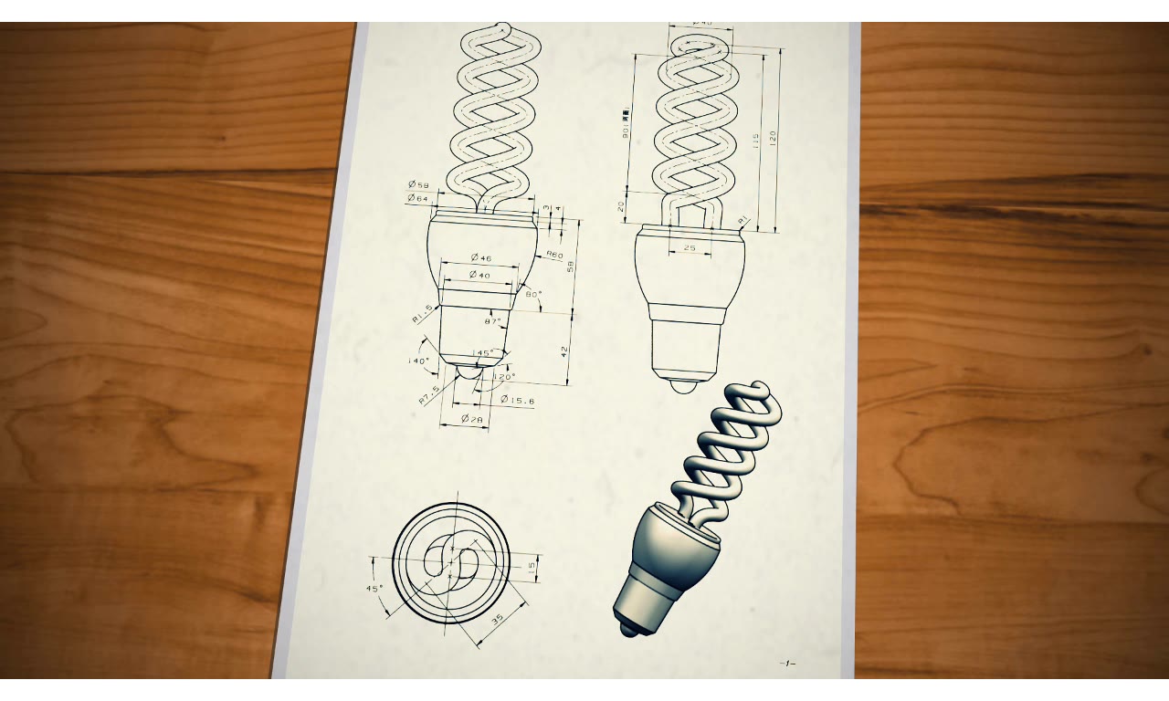 UG NX8.5 节能灯建模