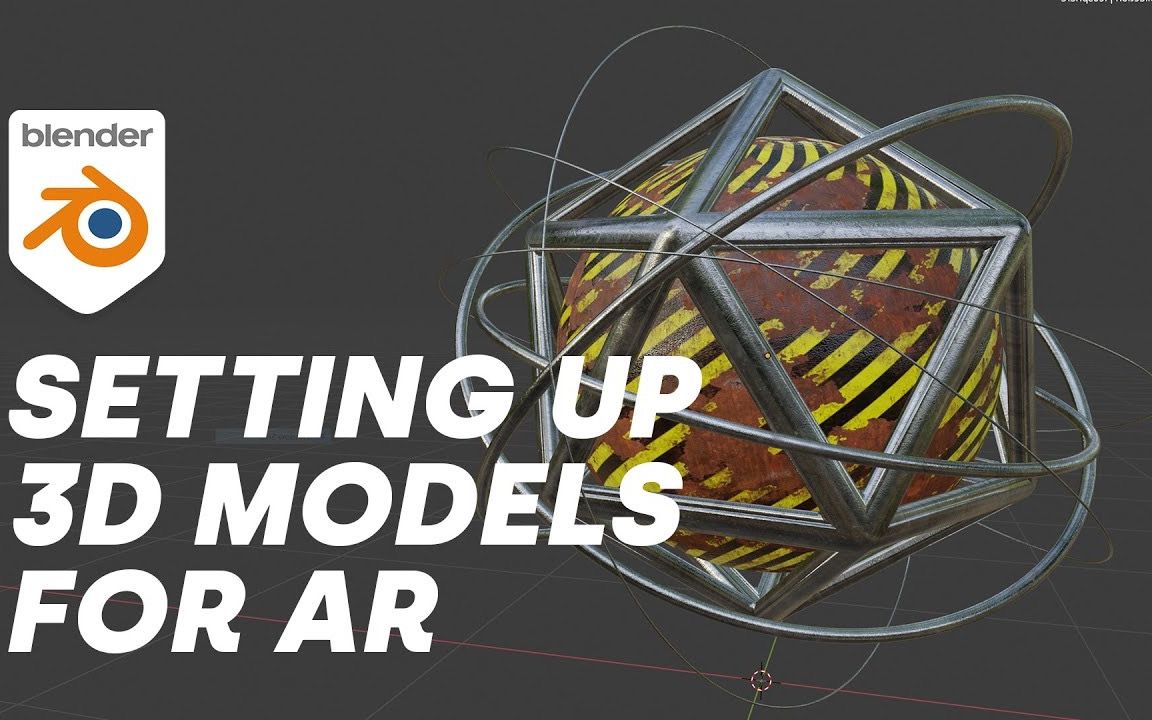 在Blender中设置AR模型-中英字幕