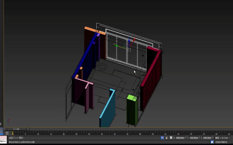 【效果图入门-按施工图空间建模】