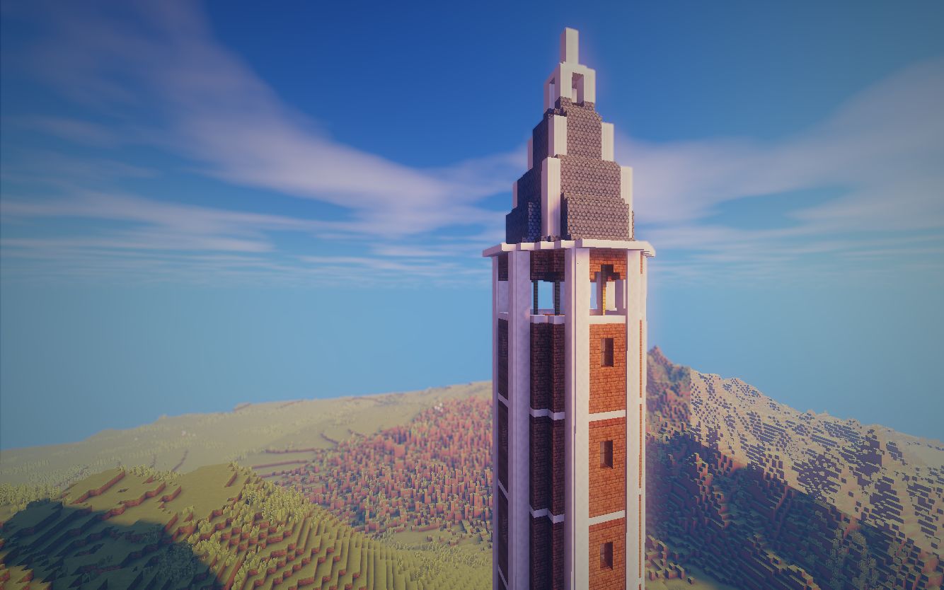 我的世界建筑紫罗兰中的高塔