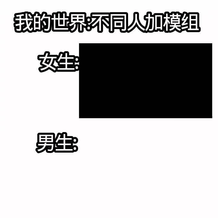 我的世界不同人加模组