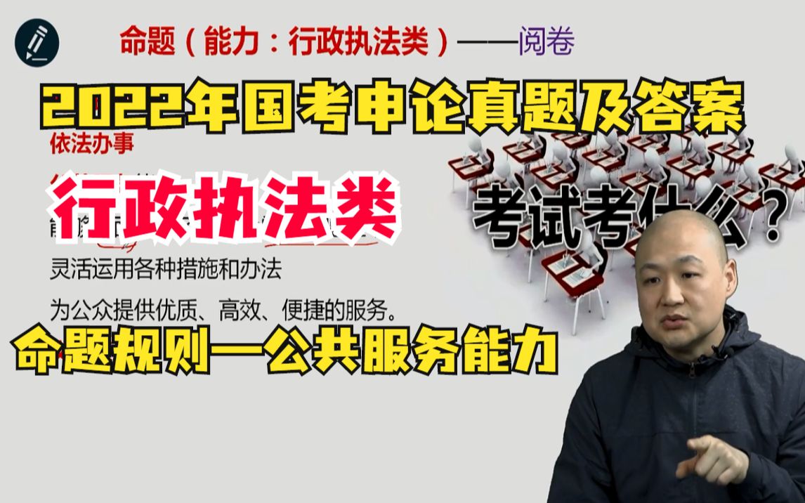 【2022年国考申论】2022年国家公务员考试申论(行政执法类)—命题...