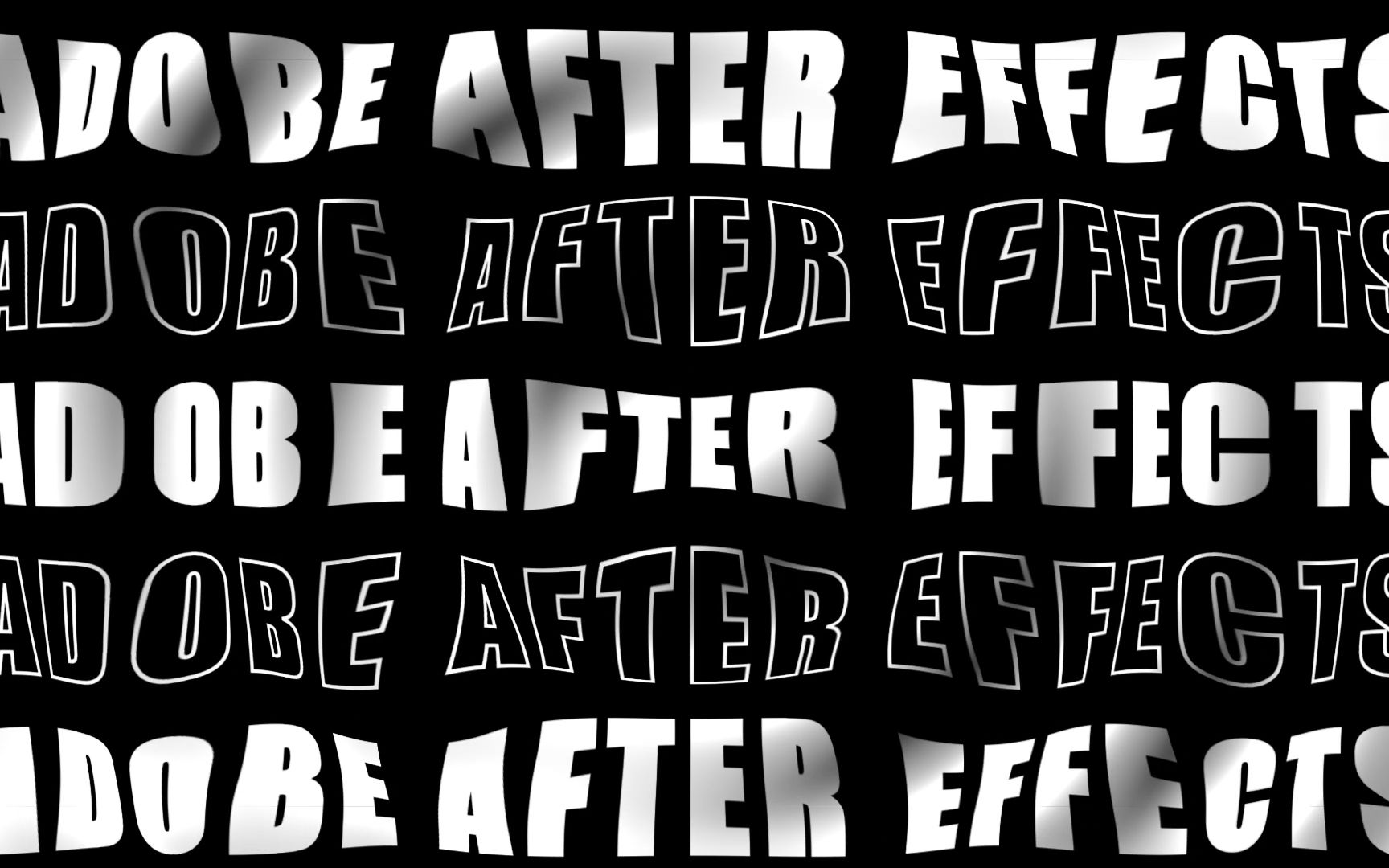 【AE教程】水面波纹文字效果,5分钟速通版!