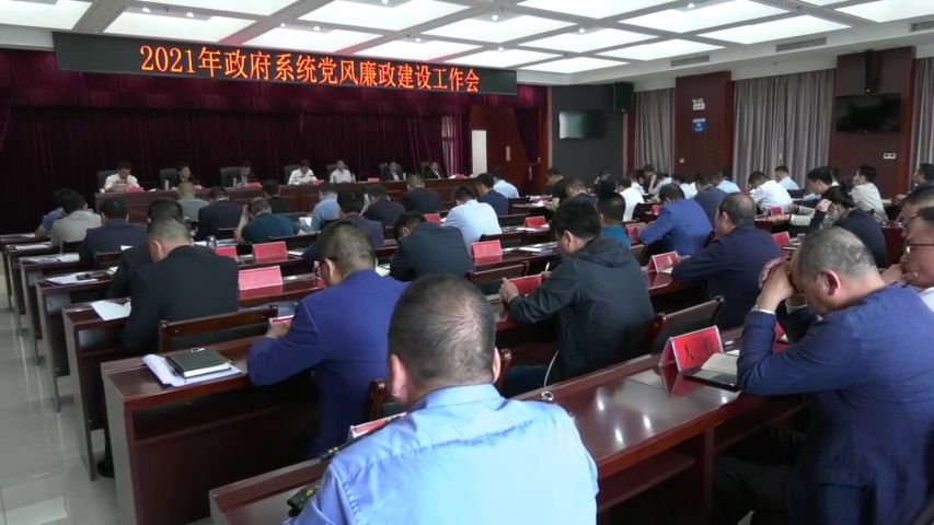 我市召开政府系统党风廉政建设工作会
