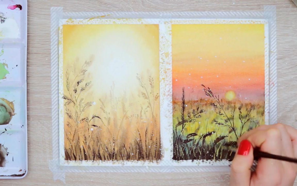 【水彩】水彩画|水彩绘画技术