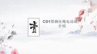 CD1型钢丝绳电动葫芦