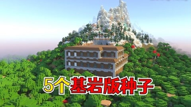 我的世界:5个1.18基岩版种子,超壮观林地府邸