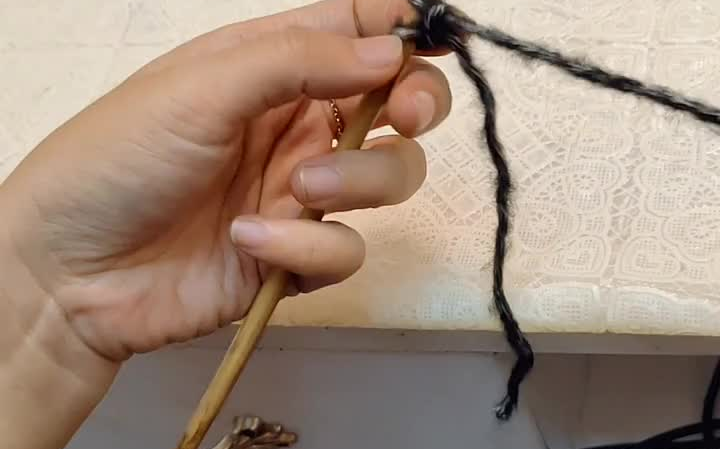 十字花的织法织围巾教程给男女朋友织围巾手工编织2