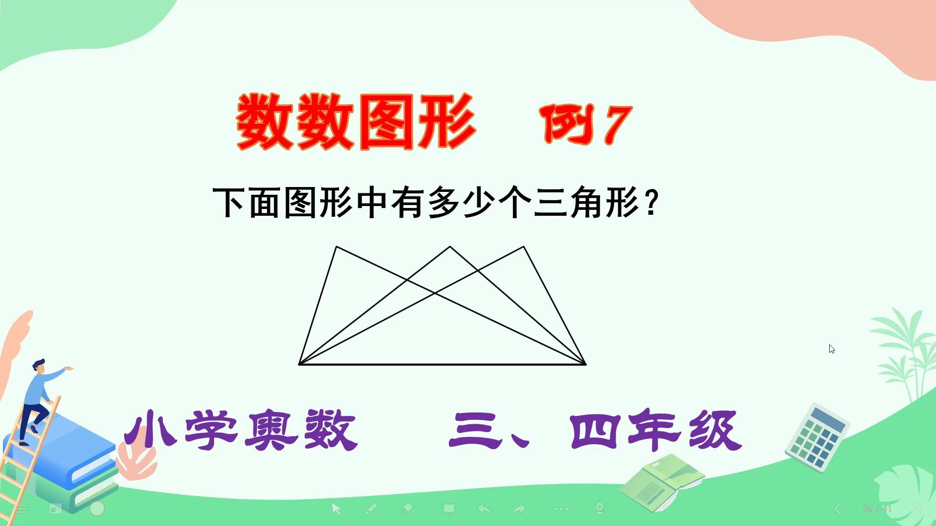 三四年级数学:「数数图形」用分类、标号法数图形,很重要