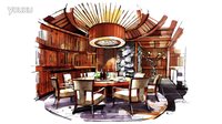 餐饮空间设计手绘表现