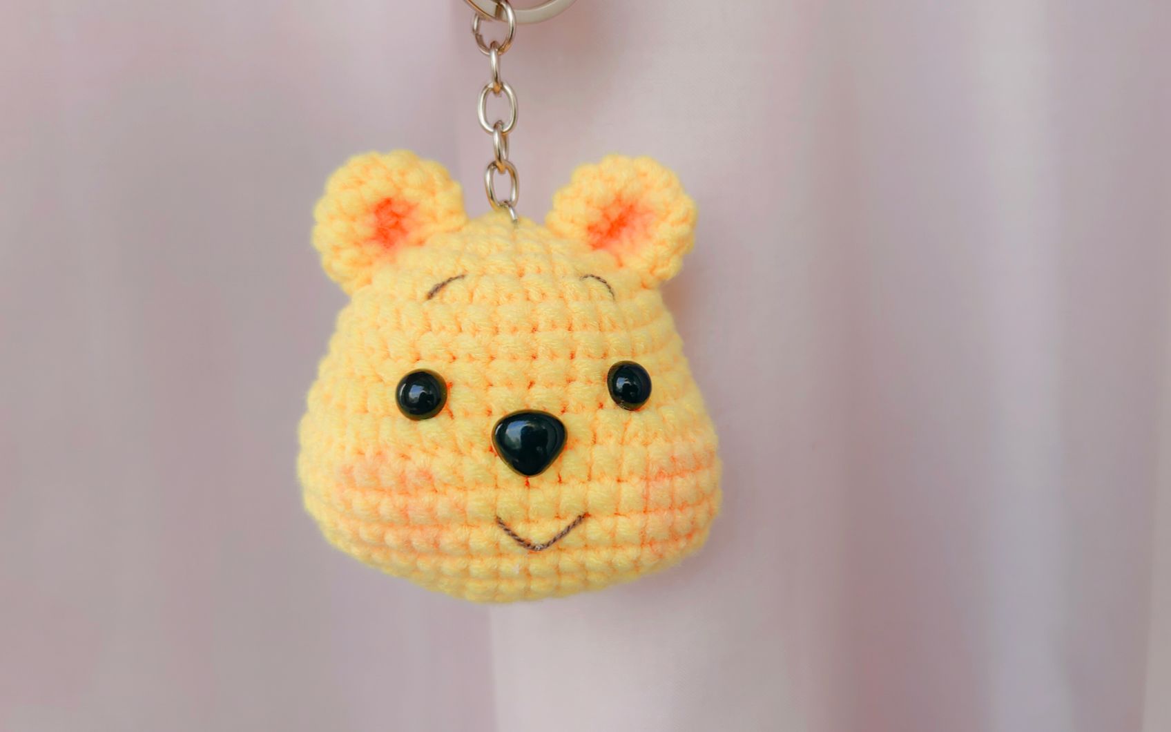 维尼小熊挂件,全部教程齐了,喜欢的赶紧动手做起来,超简单