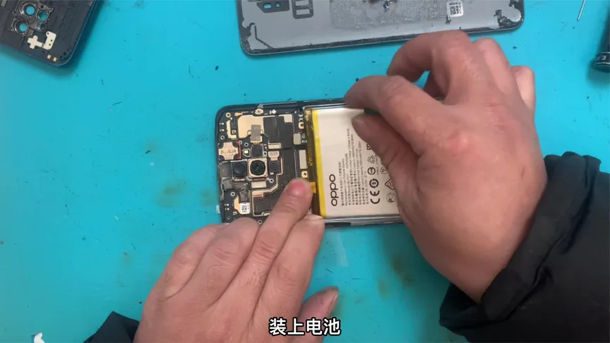 OPPO手机A11换屏幕,拆机装机全过程。