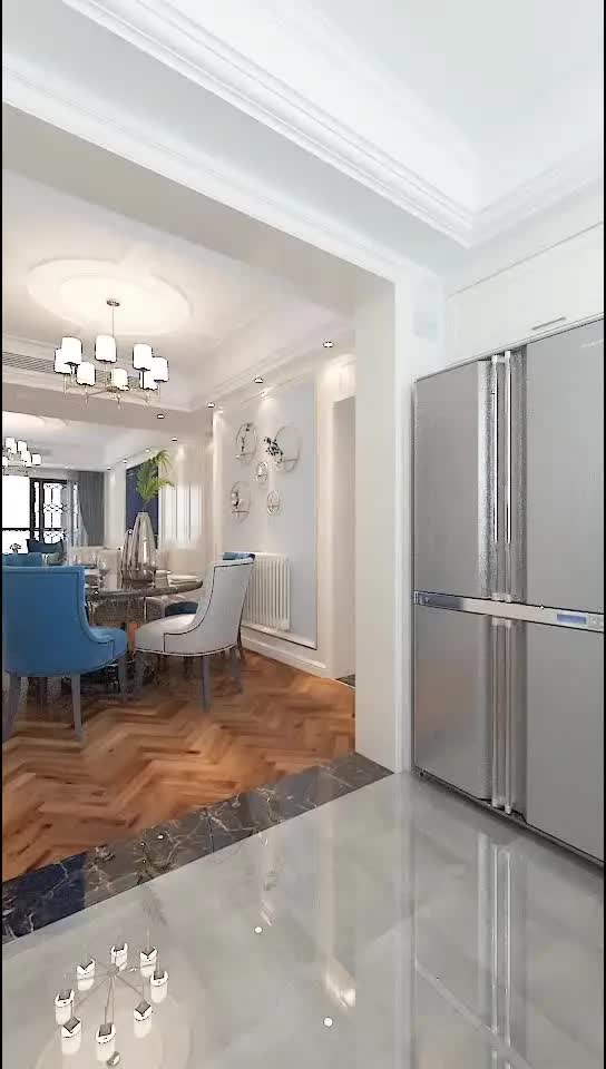 开放式厨房加客厅这样设计美爆了