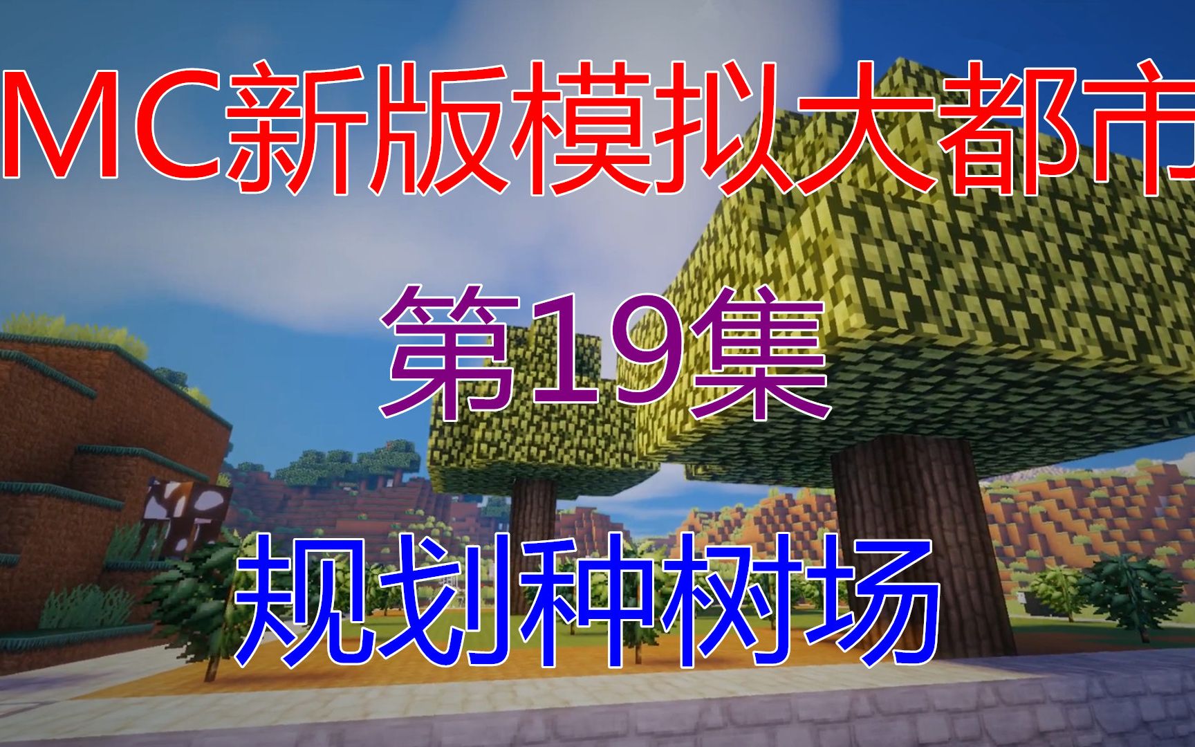 我的世界:沫奇新版模拟大都市EP19 规划种树场