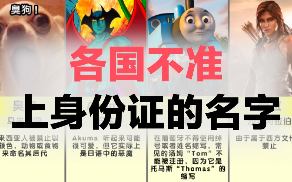 各国不准上身份证的名字,你冲突了吗?