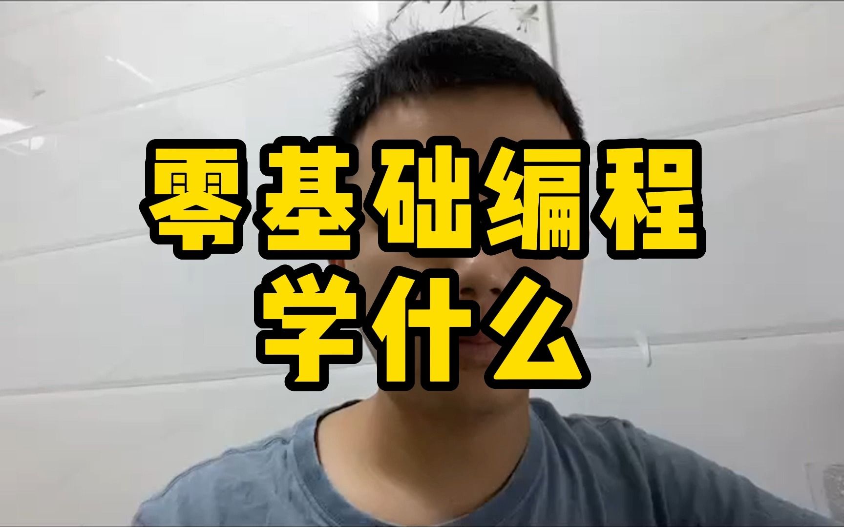 零基础编程学什么