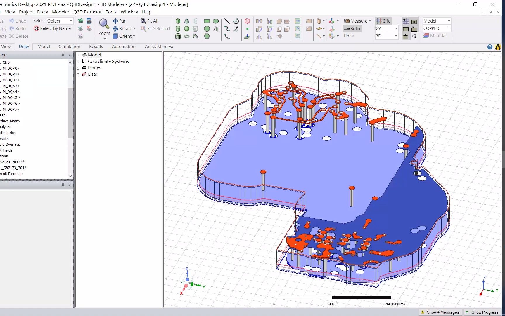 8. How to Export Q3D Design with Source Sink from HFSS 3D Layout