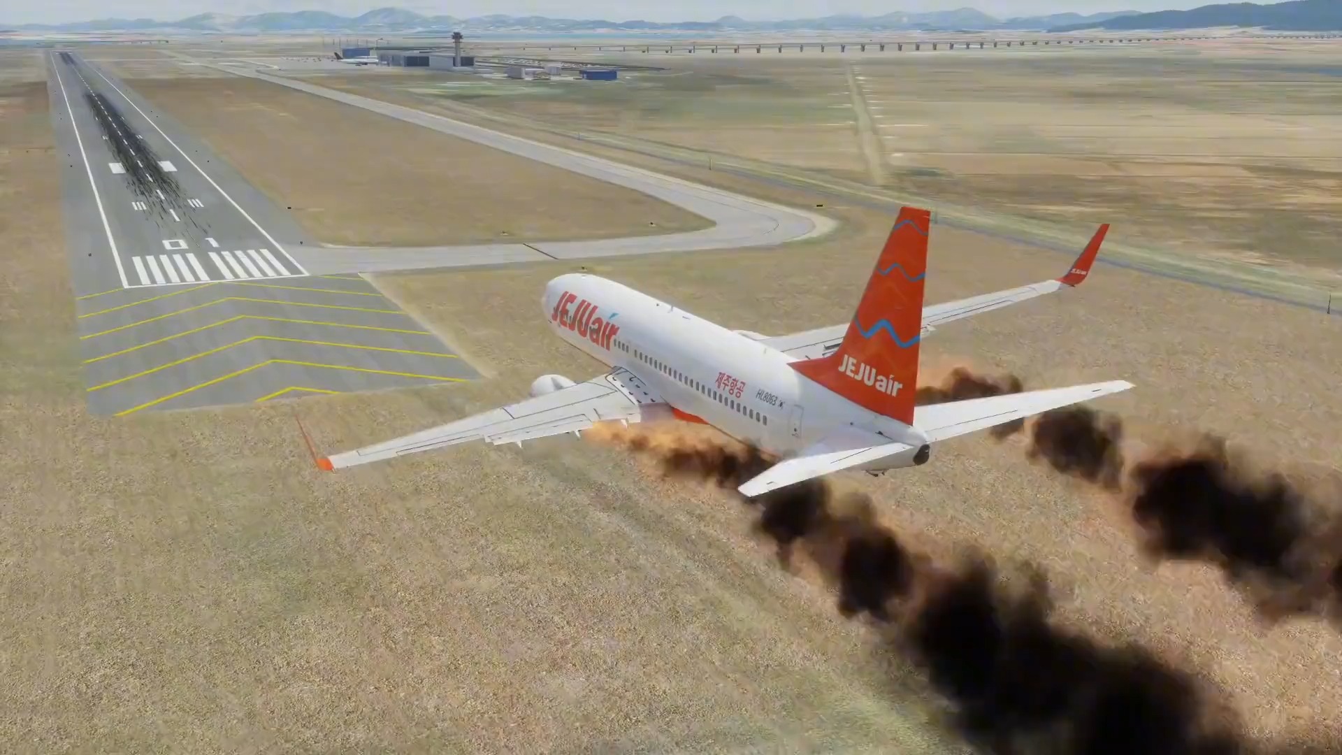 动画演示韩国客机落地撞毁全过程,仅2人生还,179人遇难!