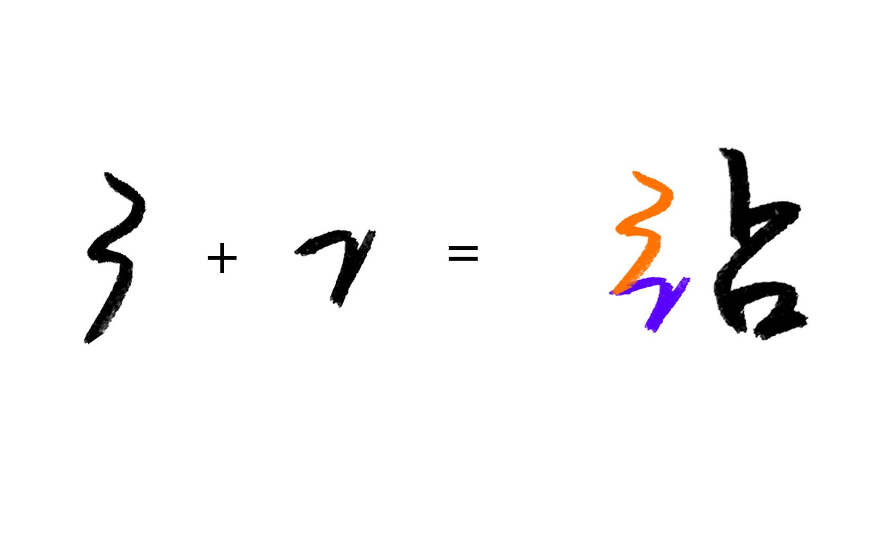简单2个数字,竟能写成行书!数字分解法练行书,高效又简单!