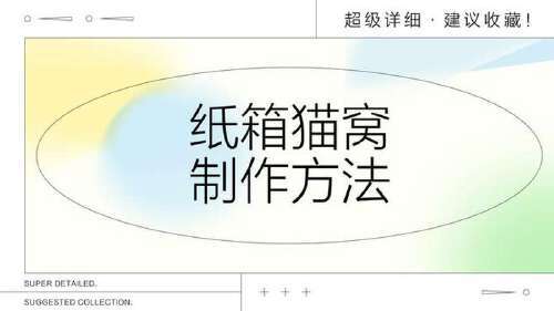 零成本!用废纸箱给猫咪造豪宅,主子赖着不出来了