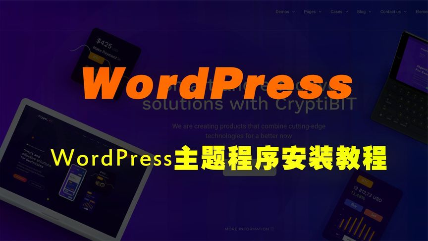 WP小白快速建站:WordPress主题安装详细视频教程分享